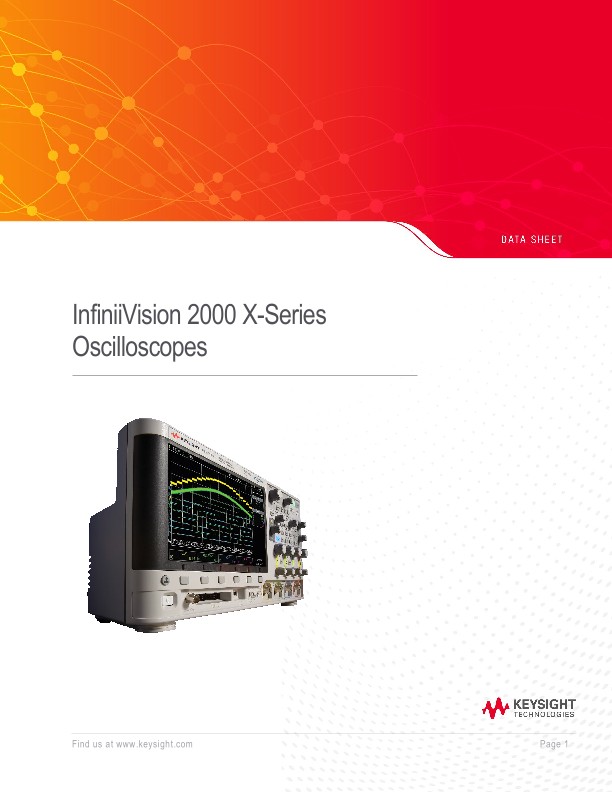 InfiniiVision 2000 X-Series Oscilloscopes PDF Asset Page | Keysight